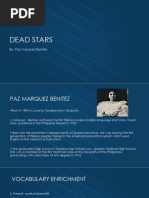 Summary of Dead Stars by Benitez | PDF | Engagement | Optimism