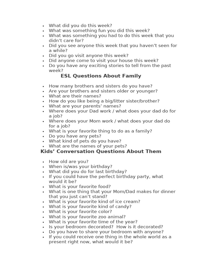 Weekly Reflection and Conversation Questions | PDF