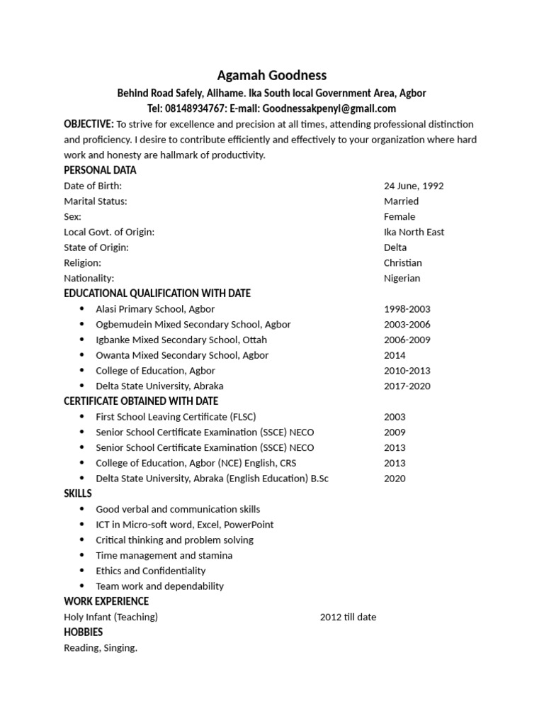 Agamah Goodness | PDF