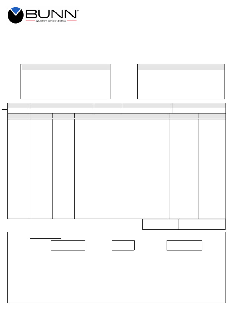 PO 3864-1 BUNN | PDF | Business Documents | Supply Chain Management