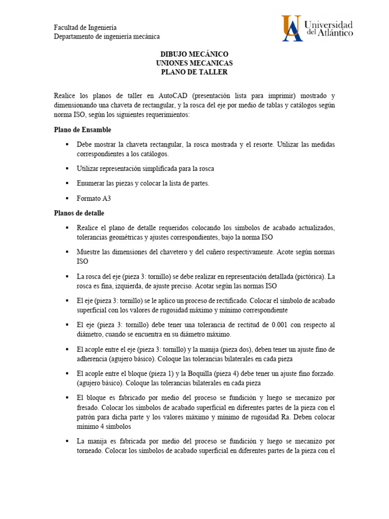 Uniones Mecanicas 2024-2 | PDF | Tornillo | Metalurgia
