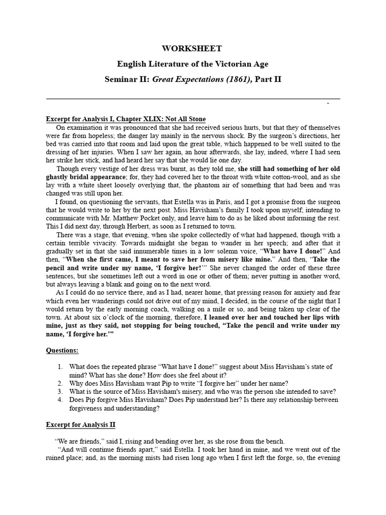 Great Expectations - Part2 | PDF | Estella (Great Expectations) | Great ...