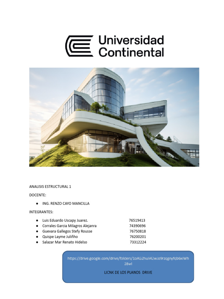 analisis estructural (1) | PDF | Hormigón | Diseño