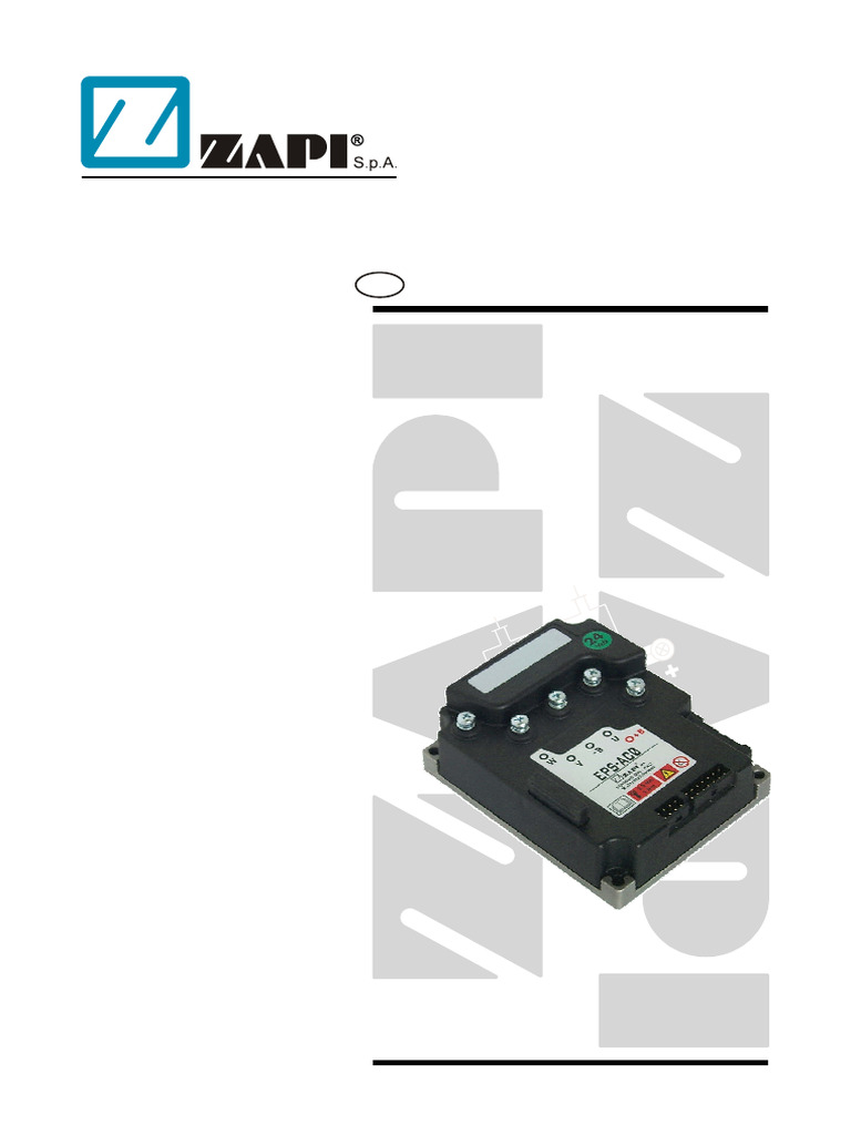 ZAPI EPS Dc0 Manual Pot Enc3 | PDF | Power Inverter | Electrical Engineering