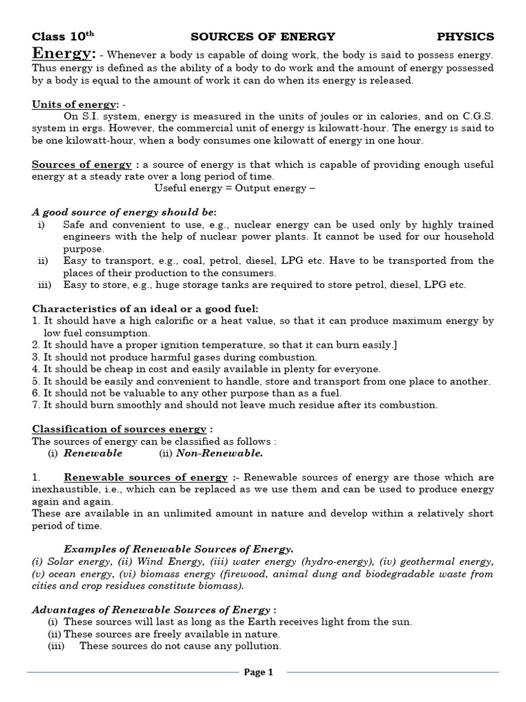 Sources of Energy | PDF | Energy Development | Nuclear Fusion