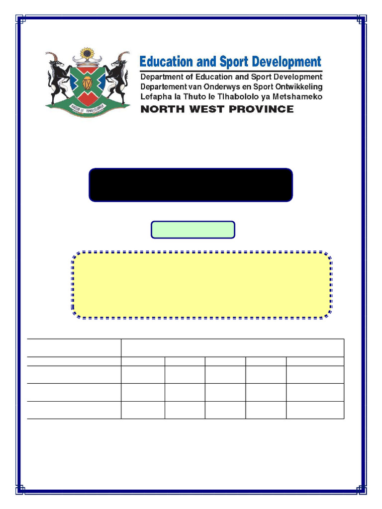 2019 RTT - V1 - Gr10 - MEMO | PDF