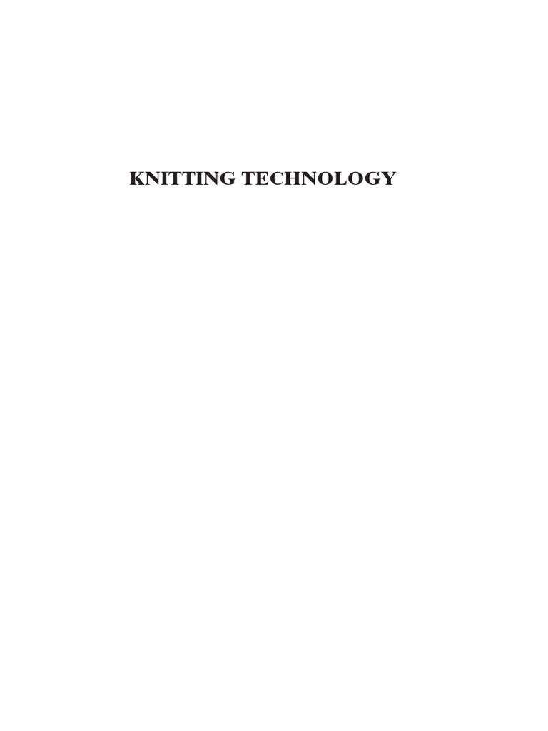 Front-matter_2001_Knitting-Technology | PDF