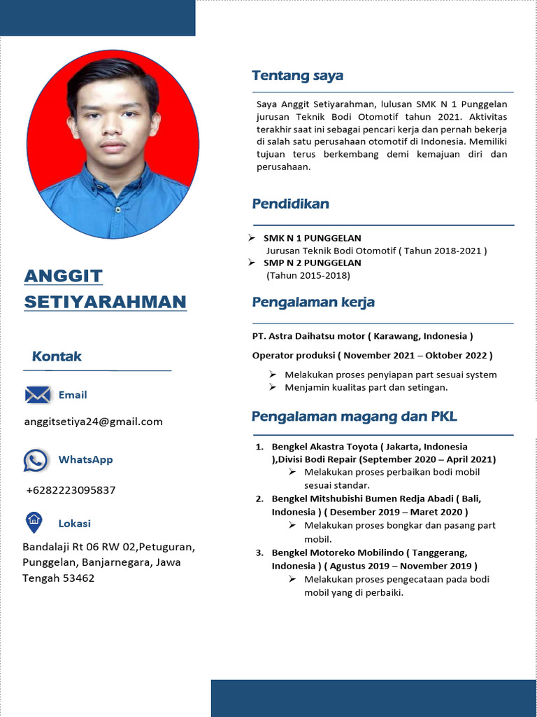 CV Anggit 23 | PDF | Komputer | Teknologi & Rekayasa