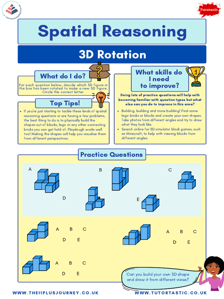 NVR - Spatial Reasoning - 3D Rotation | PDF
