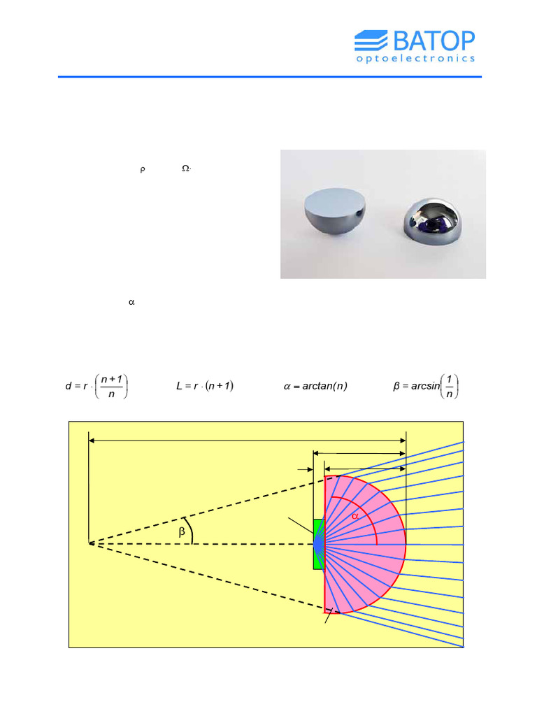 Hyperhemispherical Silicon Lens - HSL 12 | PDF
