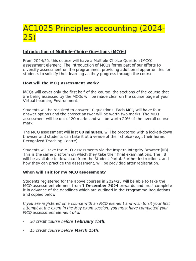 Changes In Assessments Structure_1st Year_V1 | PDF | Multiple Choice | Evaluation