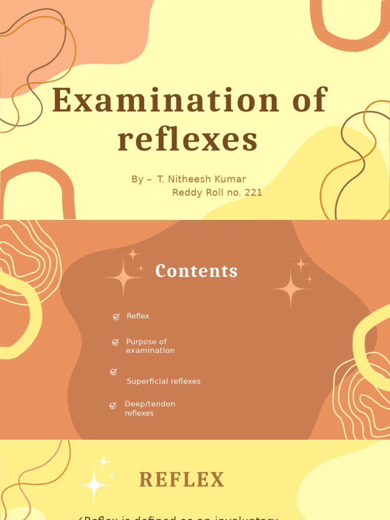 Examination of Reflexes | PDF | Anatomical Terms Of Motion | Elbow