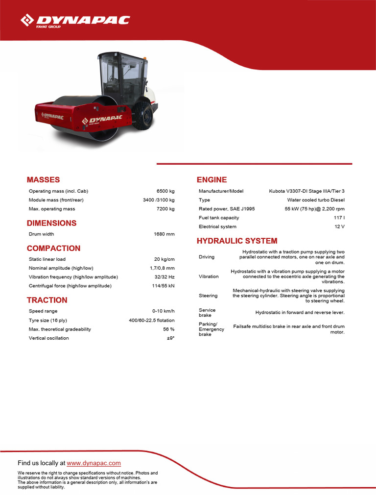 Dynapac Ca15d En-20221212.120700 | PDF | Horsepower | Engines