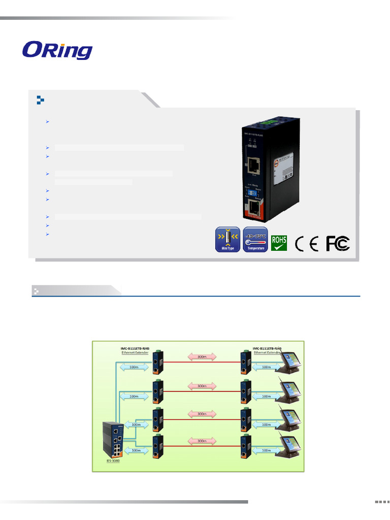 IMC B111ETB RJ45d | PDF | Ethernet | Physical Layer Protocols