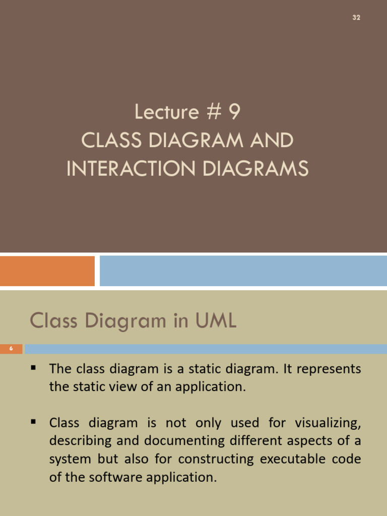 Lecture 9 Class Diagram And Interaction Diagrams Pdf Class Computer Programming Use Case