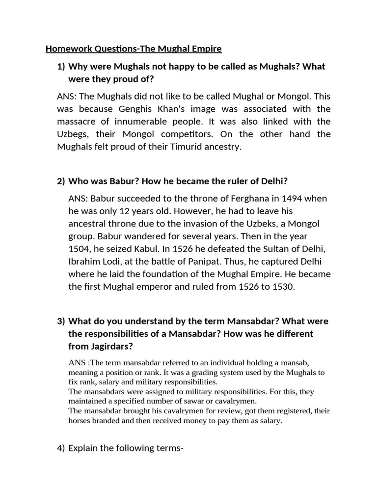 Mughal Empire | PDF | History