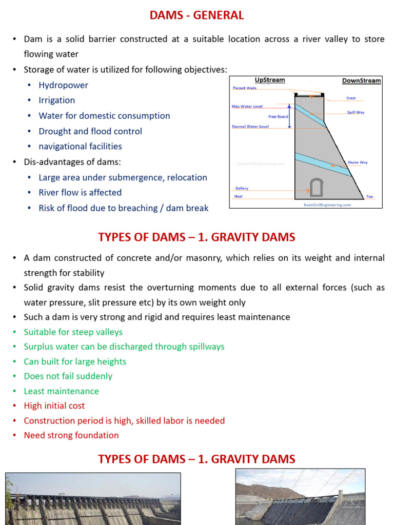 Lecture 11 GravityDams | PDF | Dam | Stress (Mechanics)