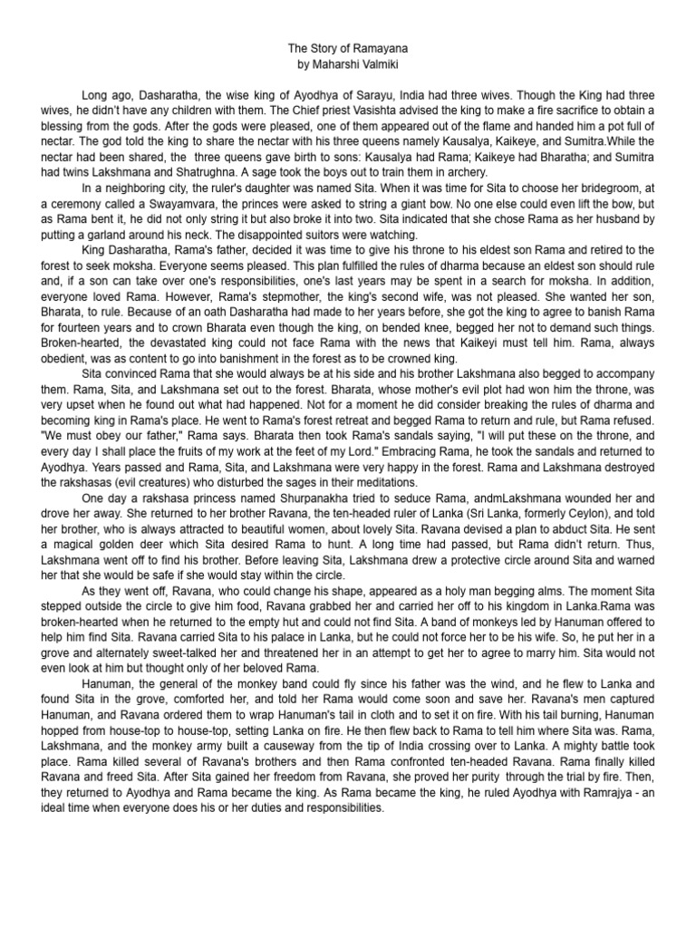 3. Reading Materials (2) | PDF | Sita | Rama