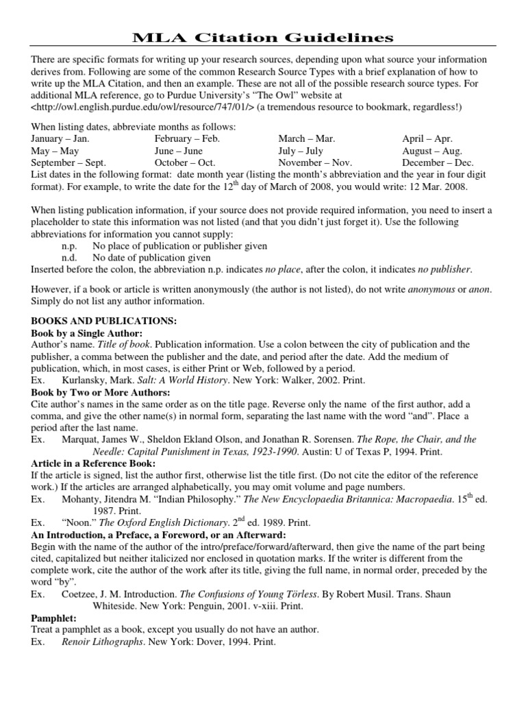 MLA Citation Guidelines: Books and Publications: Book by A Single ...