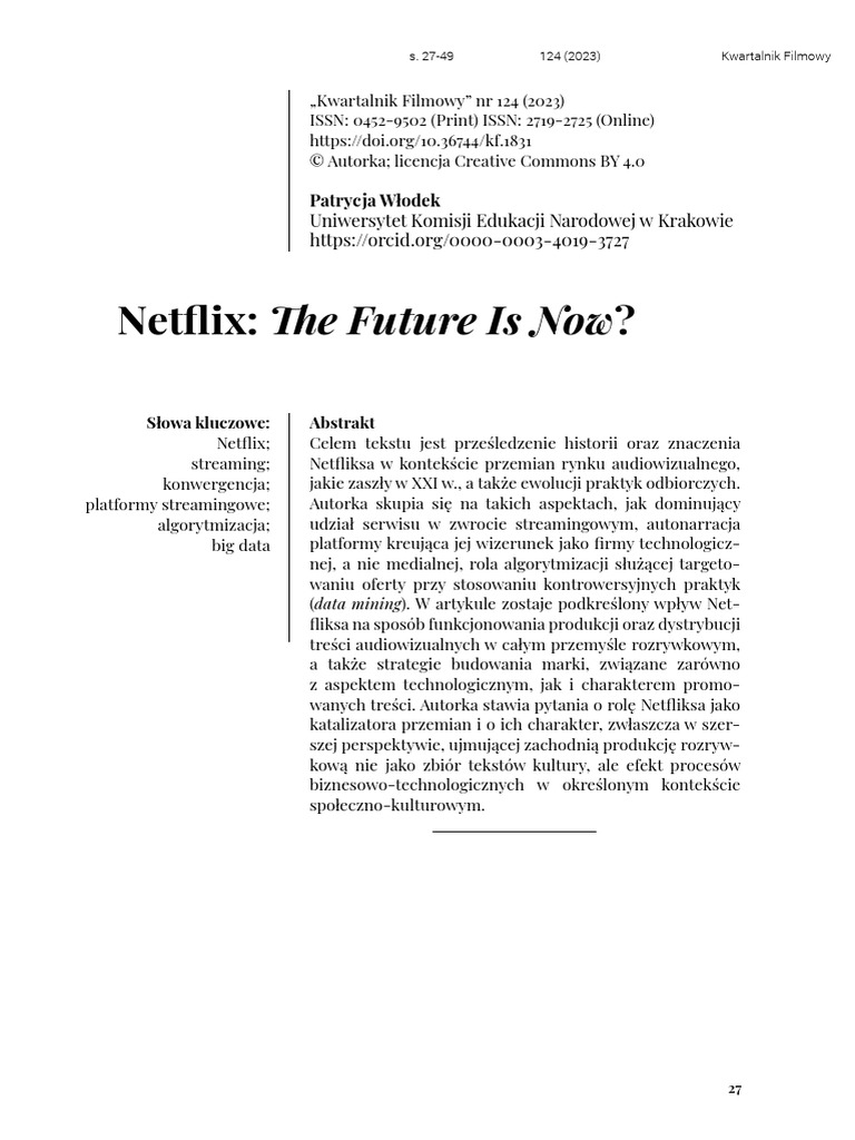Netflix The Future Is Now | PDF