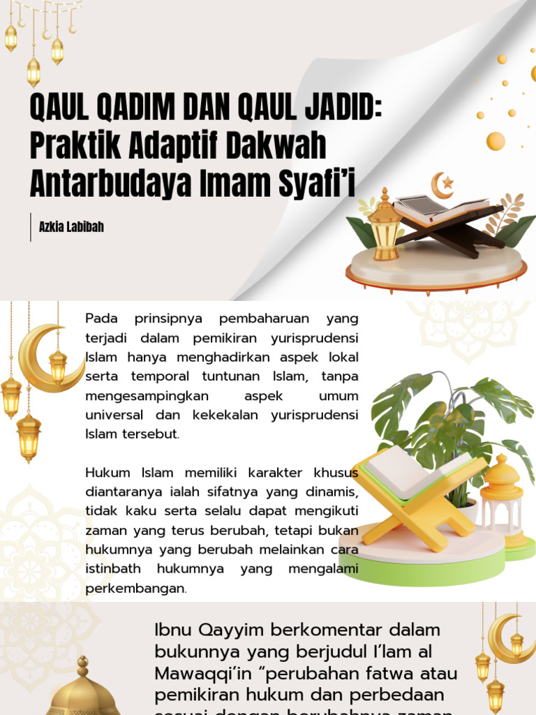 Perbedaan Qaul Qadim dan Qaul Jadid | PDF