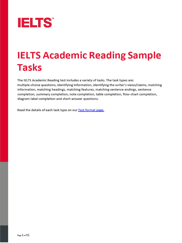 Ielts Academic Reading Sample Tasks 2023 | PDF | Marie Curie ...