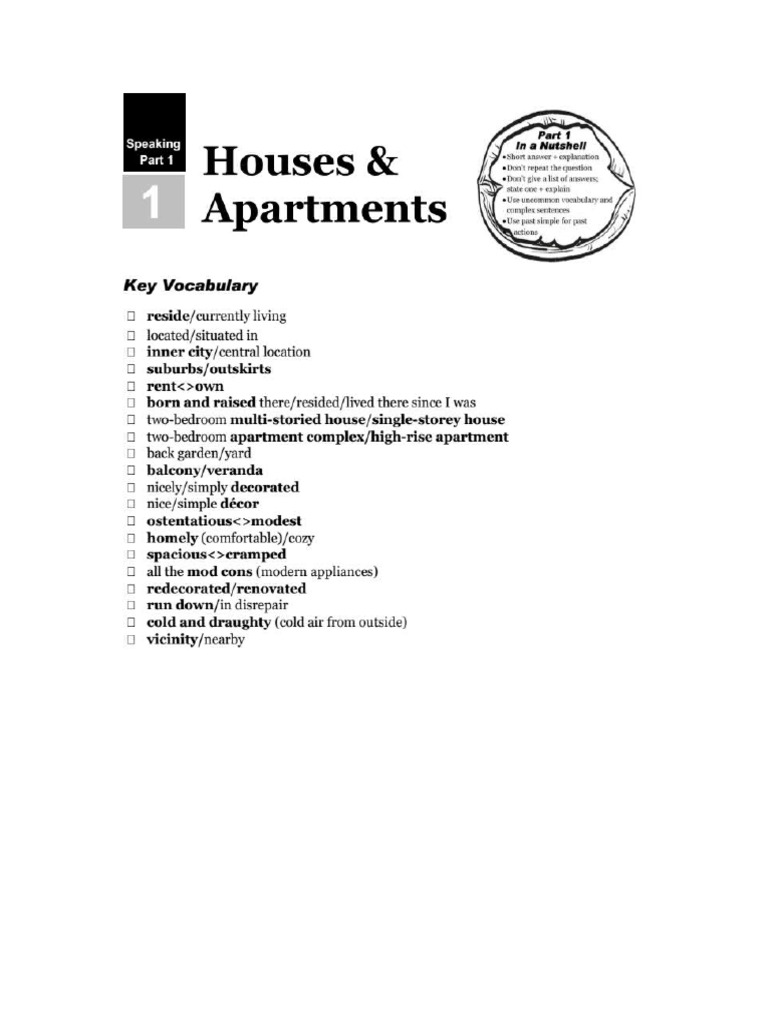 Teacher Resources - Housing & Accomodation | PDF