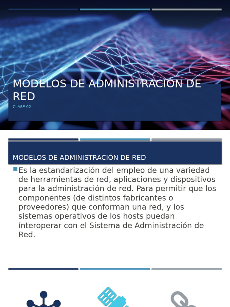 02 Modelos de Administración de Red | PDF | Red de computadoras ...