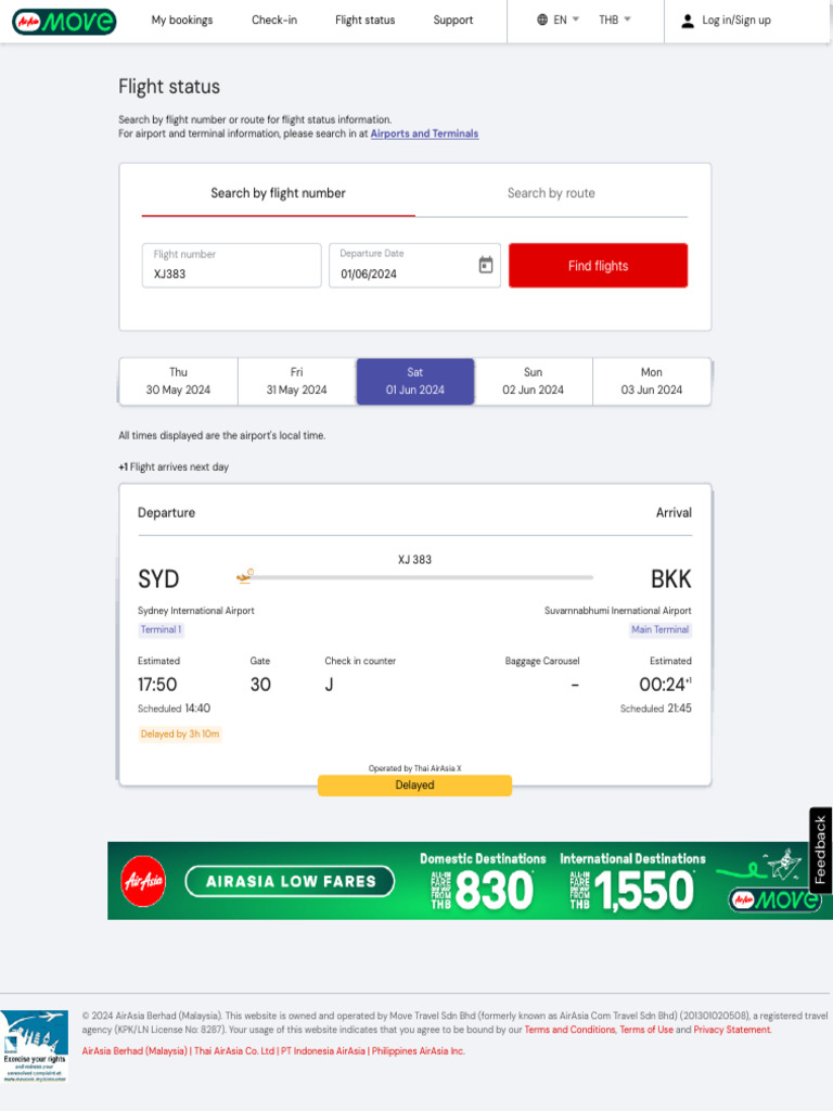 Check Flight Status - Keep Track of Your Flight AirAsia | PDF ...