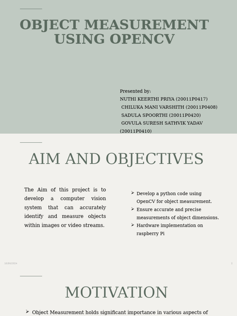 MINORPPT | PDF | Computer Vision | Contour Line