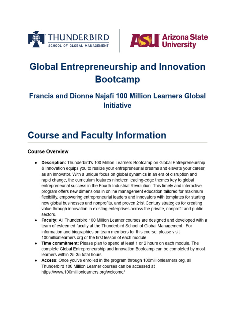 GEIB Course Syllabus - English | PDF | Entrepreneurship | Accessibility