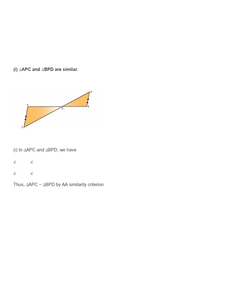 Similarity in Triangles and Applications | PDF | Triangle | Elementary ...