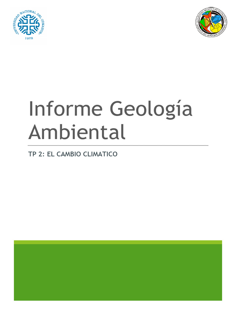 Diaz Fausto - CAMBIO CLIMATICO | PDF | Era de Hielo | Tierra