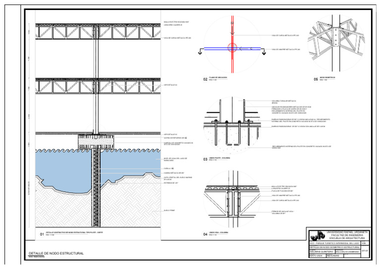 Detalle de Nodo Estructural Isométrico | PDF