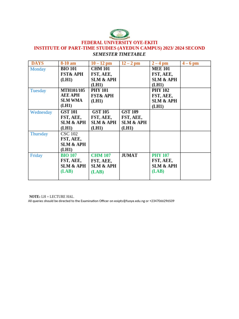 Updated Ayedun Campus | PDF