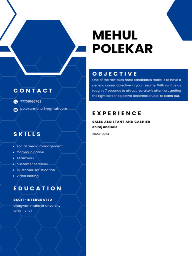 Mehul Resume 3 | PDF | Finance & Money Management