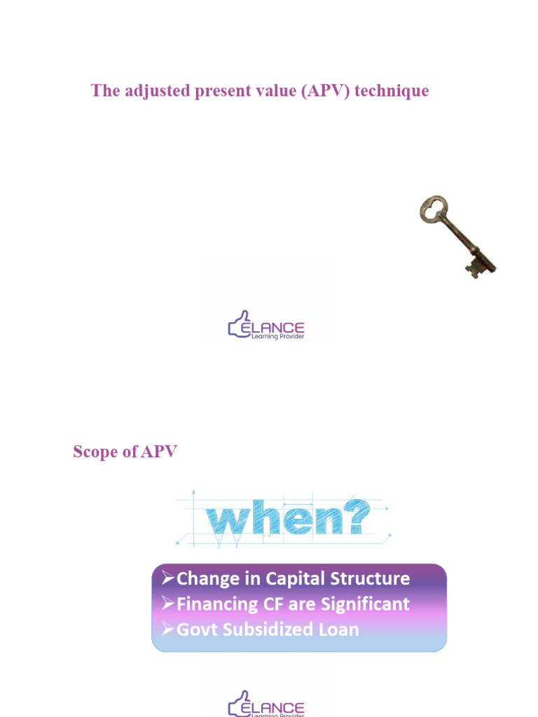 Adjusted Present Value | PDF