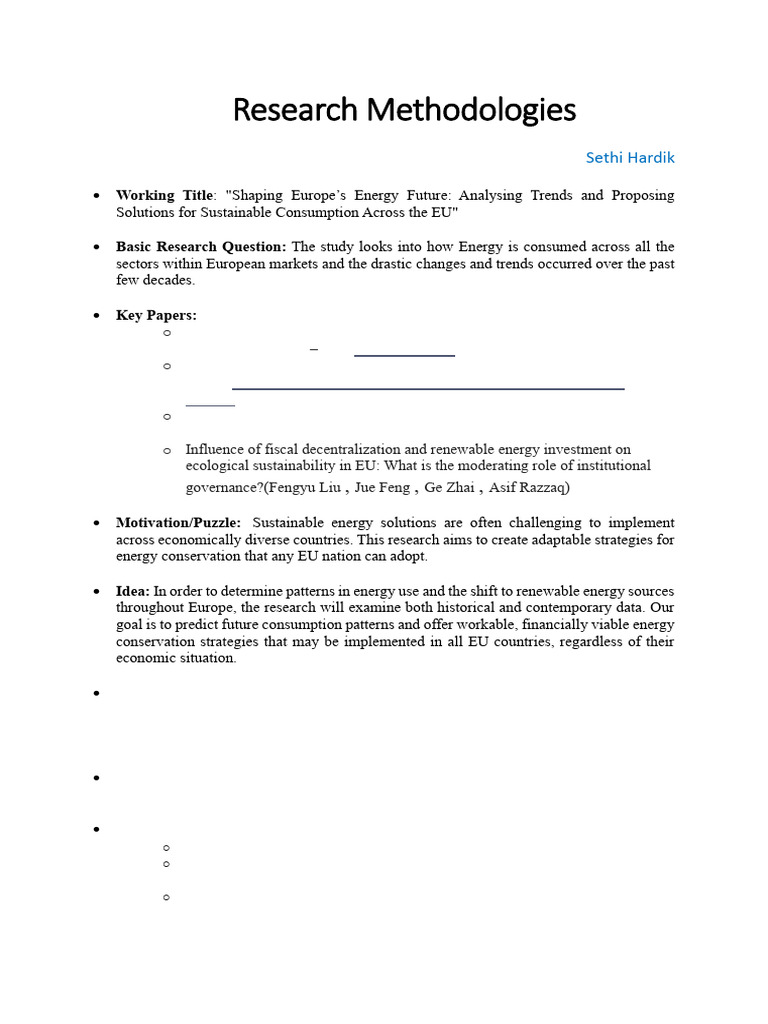 Research Methodology Assignment | PDF | Consumption (Economics ...