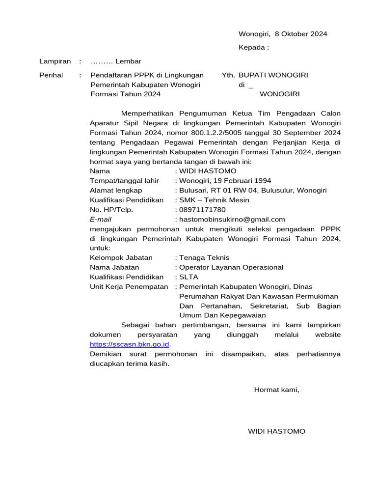 Format Lampiran | PDF