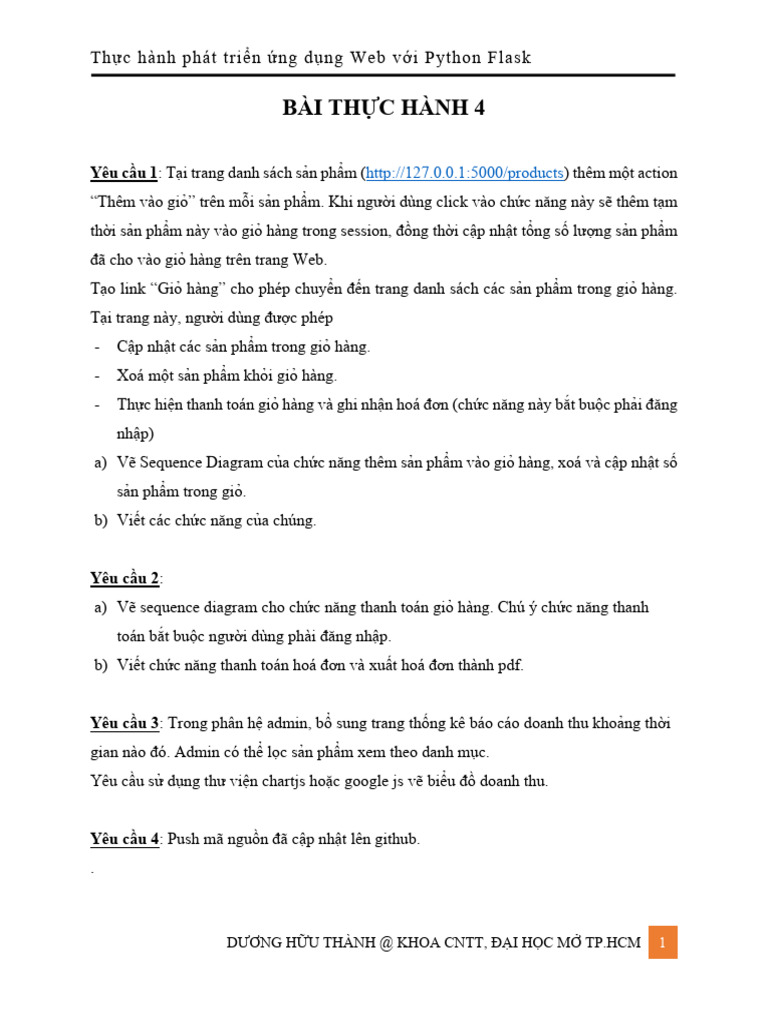 Bai Thuc Hanh 4 | PDF