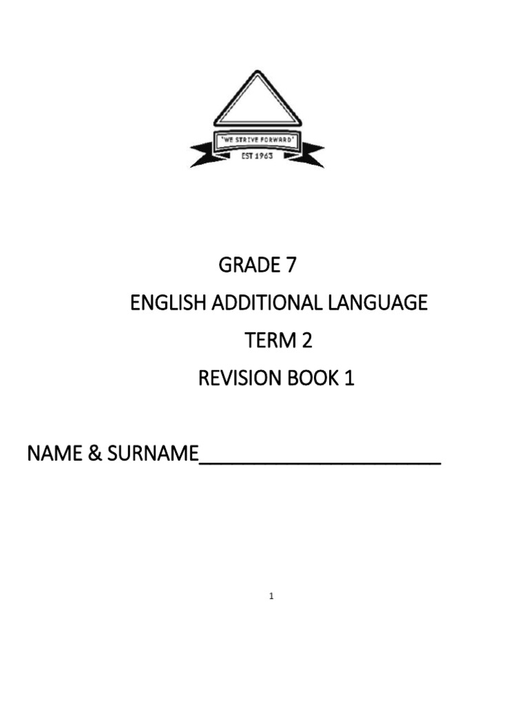 Grade-7-–-English-FAL-Workbook-Term-2-No-1 | PDF | Adverb | Adjective