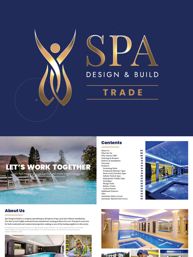 Spa Design and Build 2023 Trade Brochure | PDF | Swimming Pool | Spa