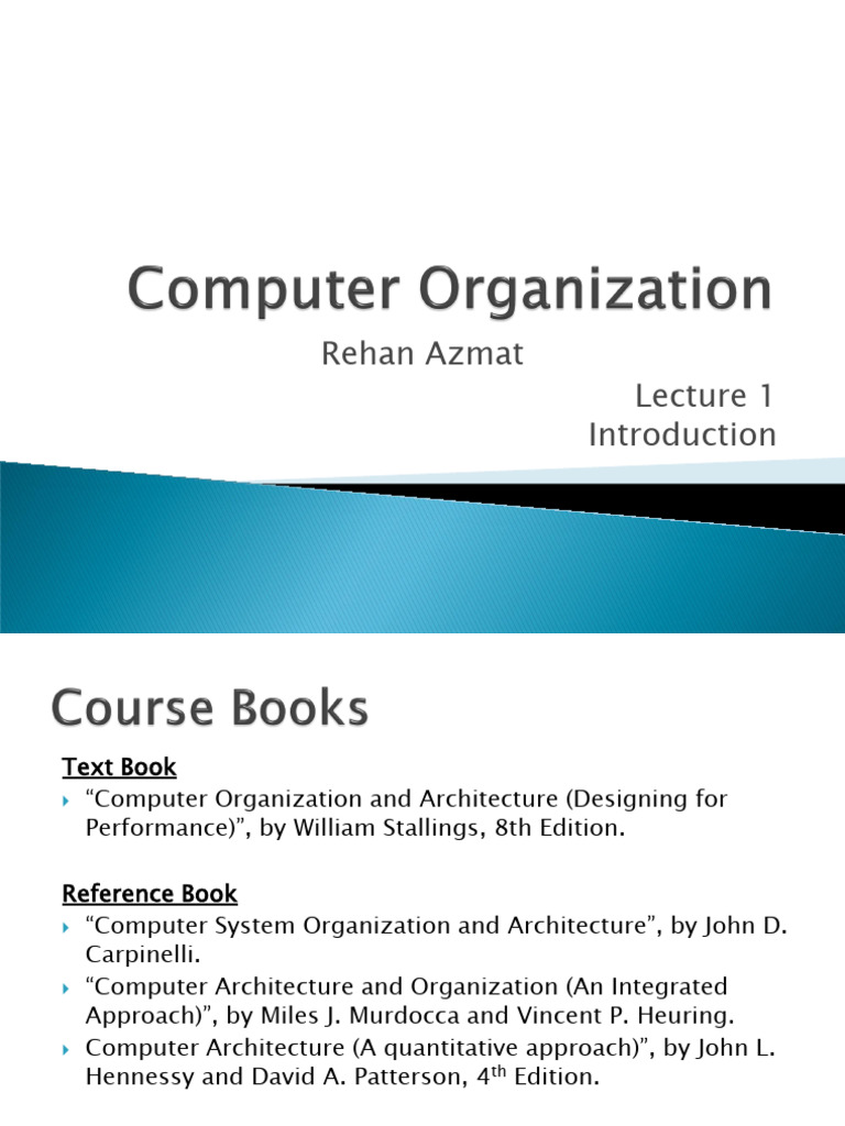 01_Introduction | PDF | Central Processing Unit | Computer Architecture