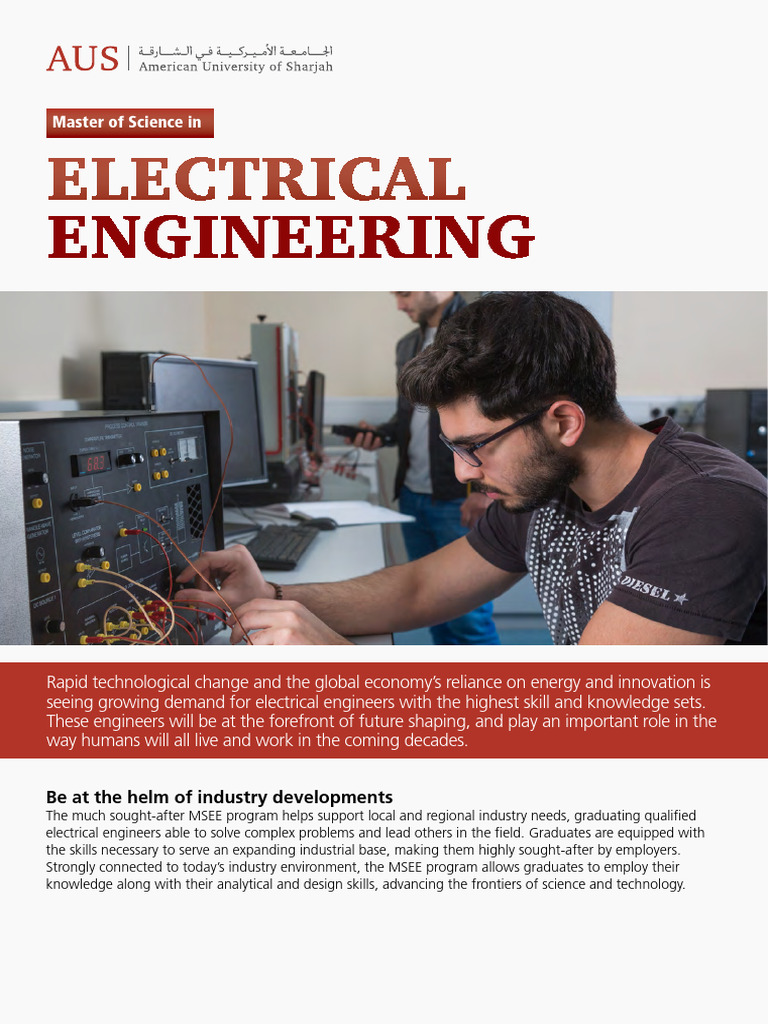 Master of Science in Electrical Engineering Msee v6-22 | PDF | Electrical Engineering | Engineering