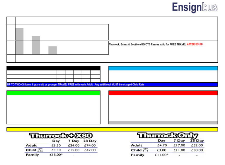 X80 Bus Fare Chart: Lakeside to Bluewater | PDF | Ephemera | Transport