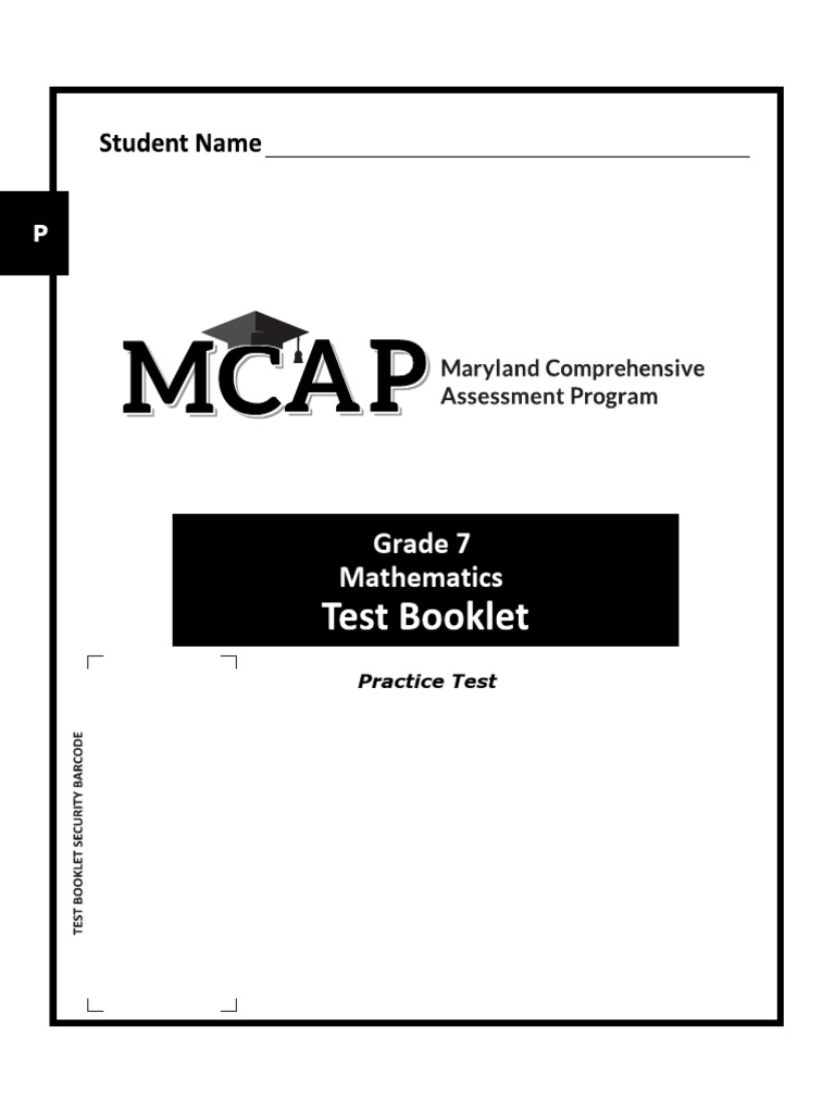 Grade 7 Math Practice Test | PDF | Median | Triangle