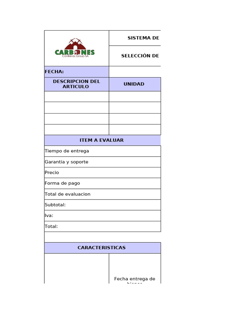 SELECCION DE PROVEEDORES Y CUADRO COMPARATIVO DE COMPRAS | PDF | Economias