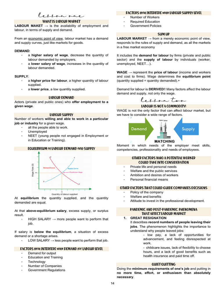business and labour law | PDF | Labour Economics | Supply (Economics)