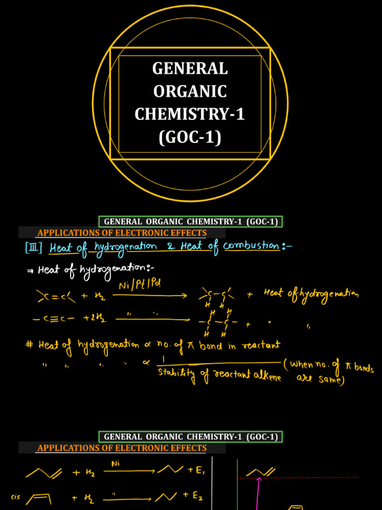 GOC-1 L-4 (Heat of Hydrogenation, Bond Length, Aromaticity and GOC - 2 Start) | PDF