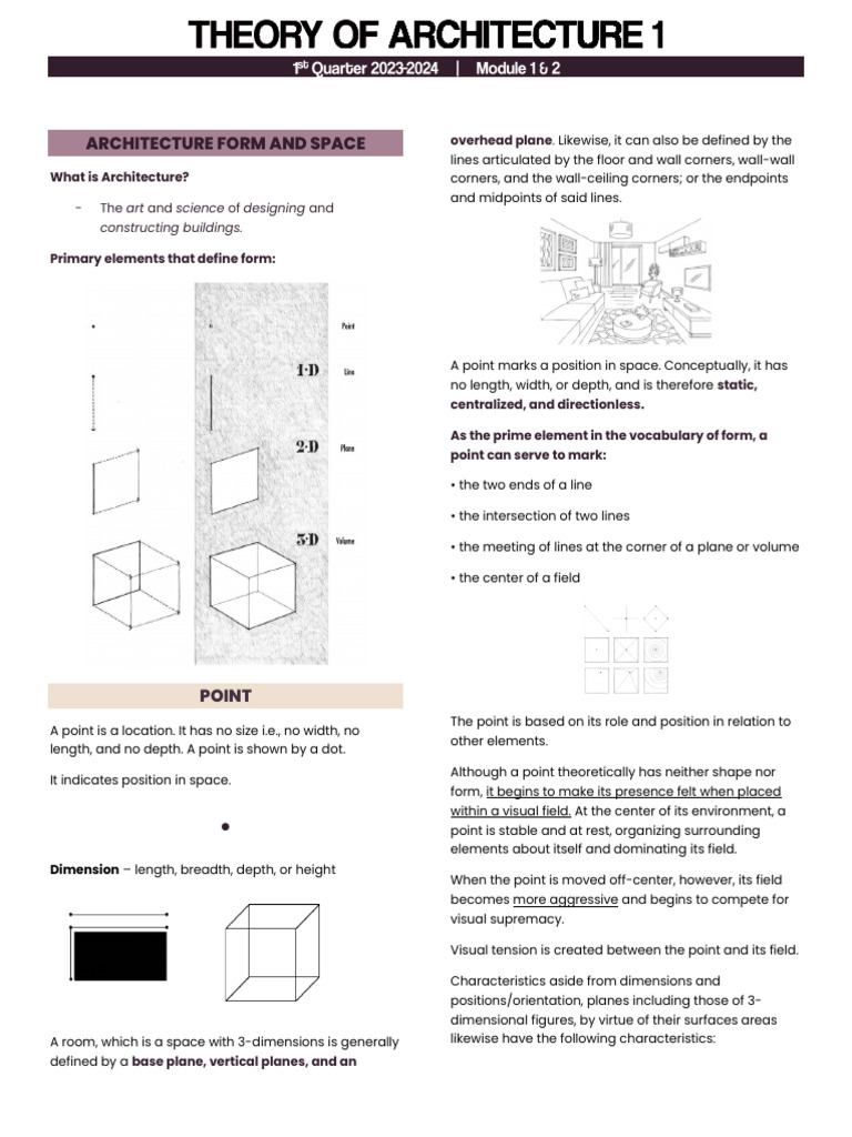 Theory of Architecture 1 | PDF | Ratio | Symmetry